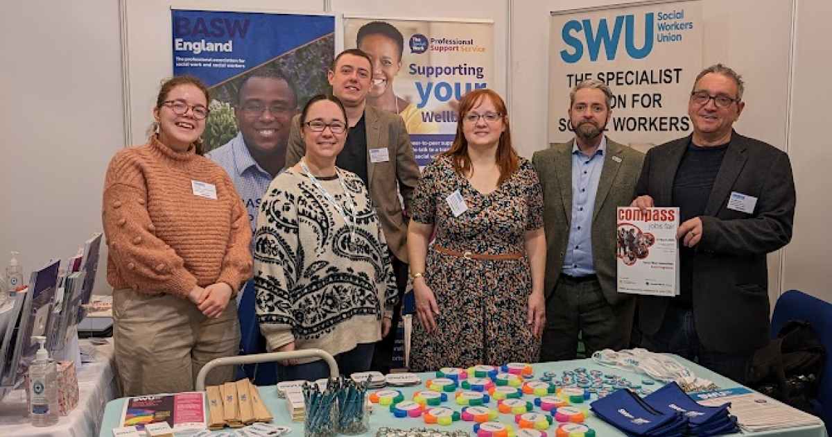 BASW England and SWU at Compass Jobs Fair, Birmingham | BASW